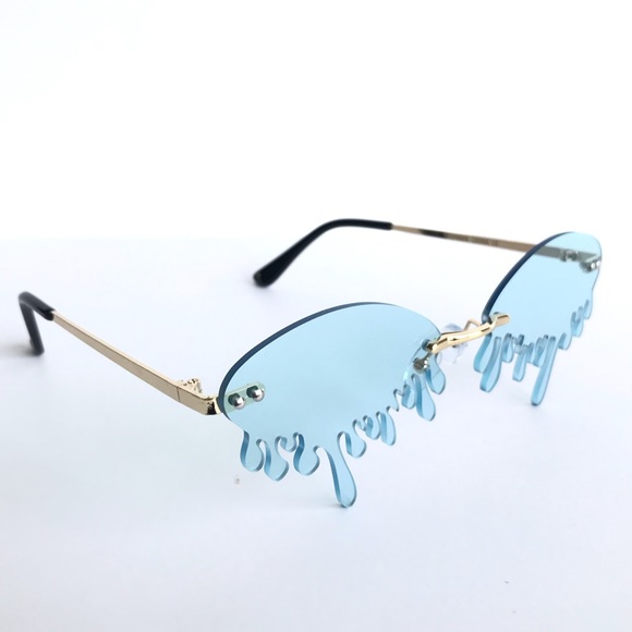 Accessories | Drip Sunglasses Blue Party Costume Glasses | Poshmark